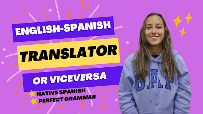 Translate english to spanish or spanish to english by Anagekko | Fiverr