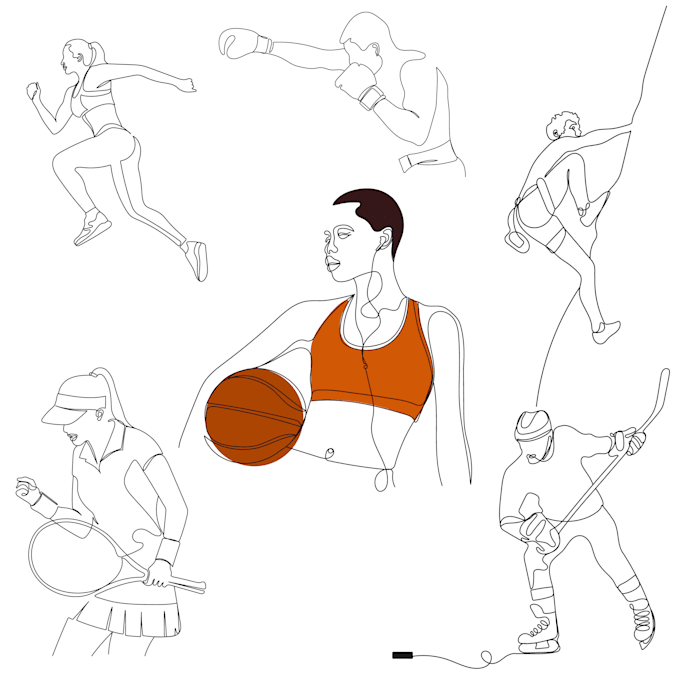 Creat a professional line art illustration for your business by ...