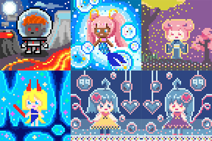 Custom your own pixel art avatar by Lakiyalu | Fiverr
