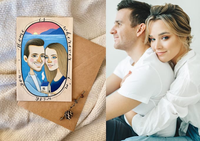 Draw a portrait of you or your beloved people by Annavernova | Fiverr