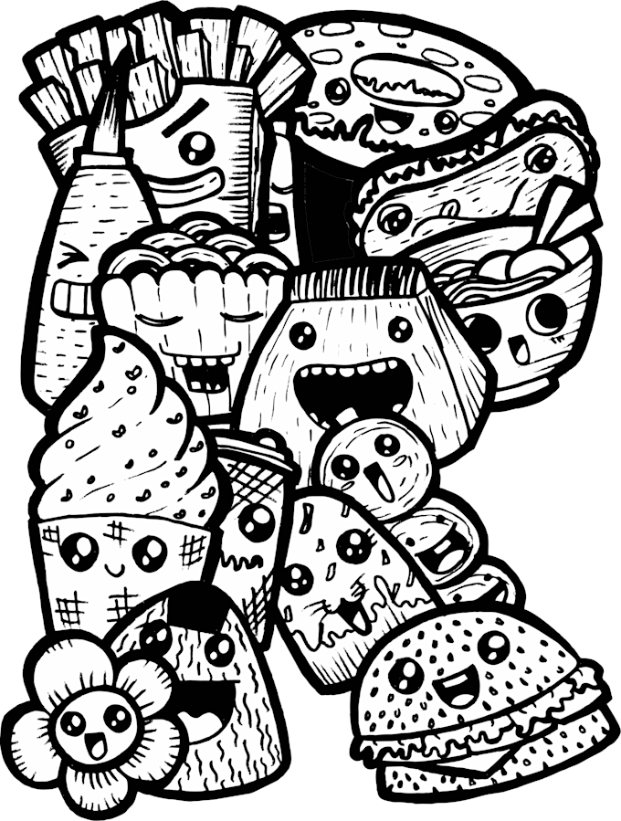 how to draw doodle characters