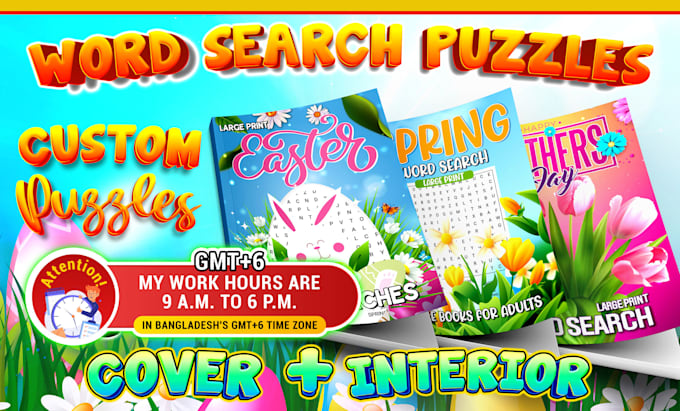 Create unique word search puzzle activity book for amazon kdp low ...
