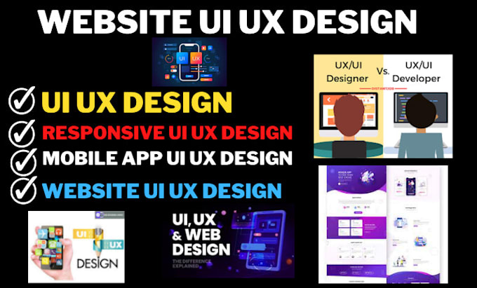 Do ui ux design, website ui ux design, mobile app ui ux design by Masoudkhan112 | Fiverr