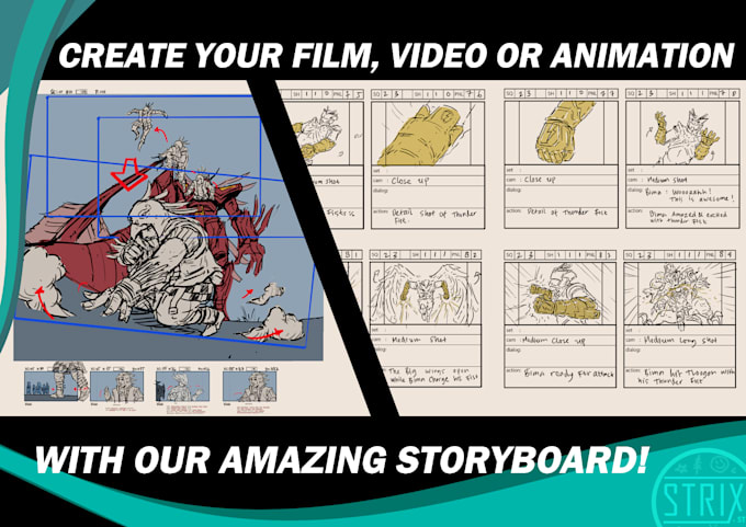 Draw amazing storyboard for your film, game or animation by Studiostrix ...
