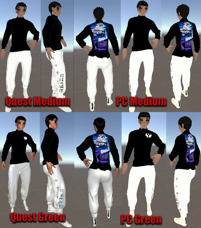 Customize your vrchat avatar and more by Dracowolfvrc | Fiverr