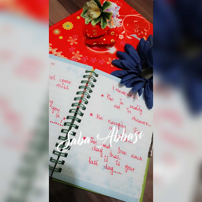 Do handwritten letters and notes by Saba_abbasi77 | Fiverr