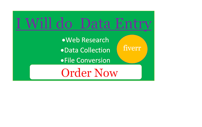 Be fast data entry expert in ms word, excel sheet or google sheet by U_ea7b3ecf51cd | Fiverr