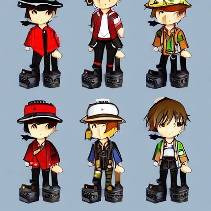 Create 2d sprite character, 2d character sprite sheet for your game by ...