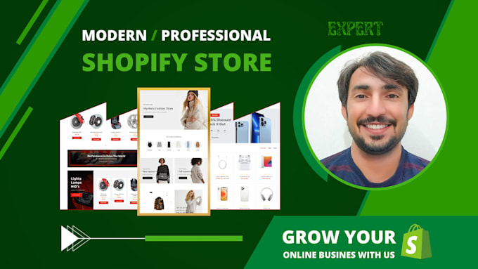 Design modern and professional shopify store, custom template, fix shopify bugs by Webguru29 ...