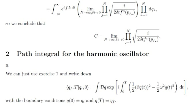 Write your equations in latex by Arjanvandenzen | Fiverr
