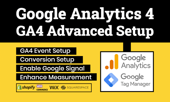 Setup ga4 with ecommerce tracking via gtm by Sams05 | Fiverr