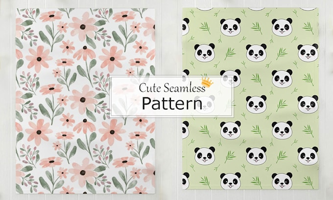 Create cute seamless custom vector pattern by Janith_anuradha | Fiverr