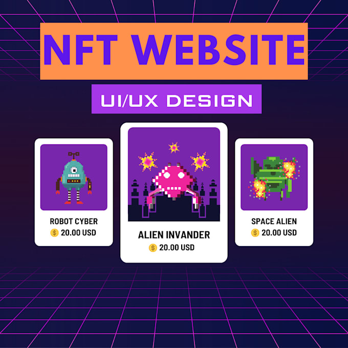 Do nfts landing page ui ux using figma or nft web site design by Abdebon | Fiverr