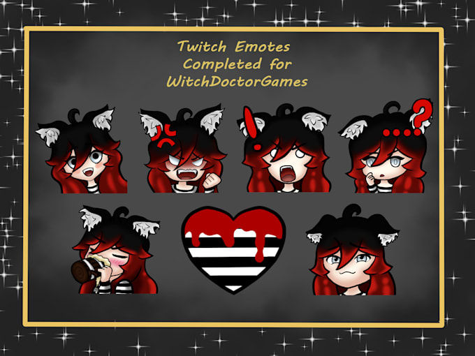 Create emotes for twitch, kick, discord and vrchat by Vikqueenscarlet ...