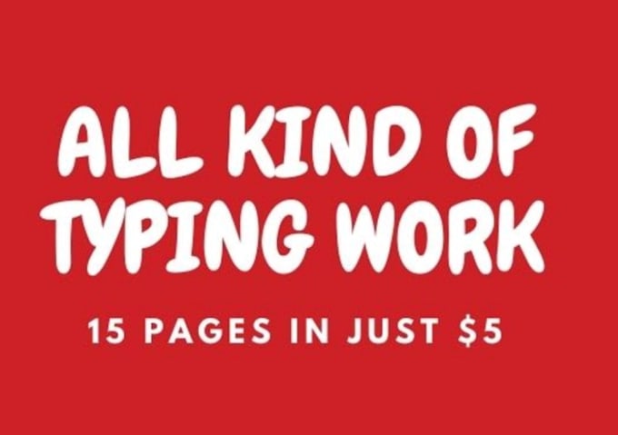 Do all your typing, retyping work in 24 hours by Hajarelmo | Fiverr