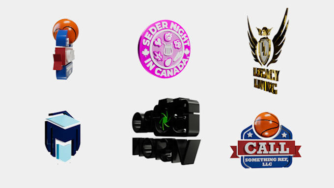 Create a 3d rotating logo animation gif loop by Mosesamonie | Fiverr