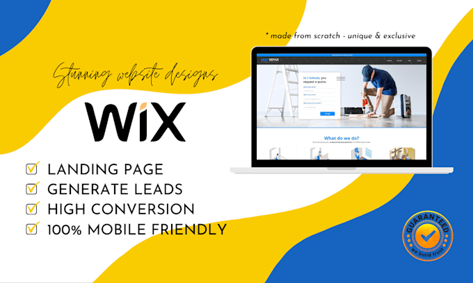Design a responsive landing page using wix by Nomadsflix | Fiverr
