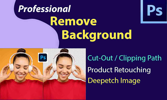 Do background removal deep etch cut out image clipping path by Bibek6523 | Fiverr