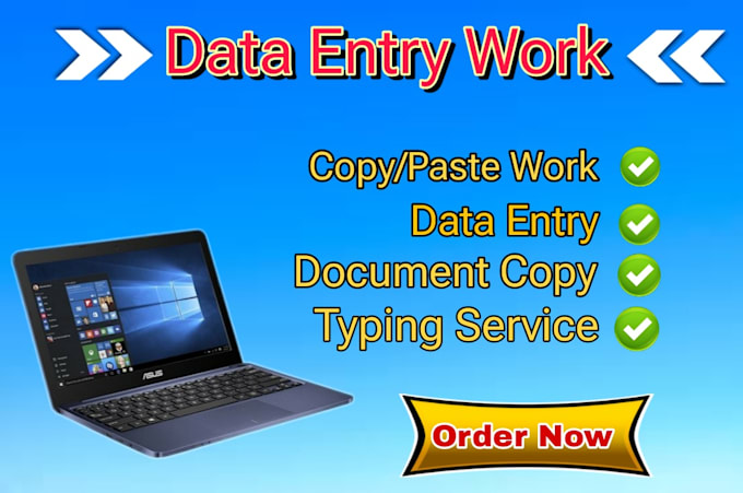 Perfectly complete your data entry, copy past, typing work, by Niles5 ...