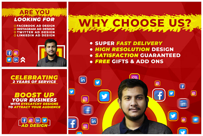 Design eye catchy social media post by Graphicalboom | Fiverr