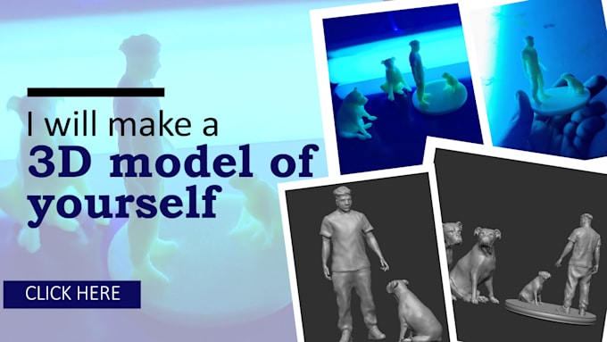 Make model of yourself for printing by Raibaudir | Fiverr