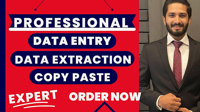Do data entry, data extraction, copy paste, and data mining by Arham_sh | Fiverr