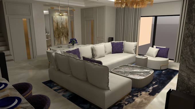Design creative interiors and 3d realistic rendering by Anastasiya0511 | Fiverr