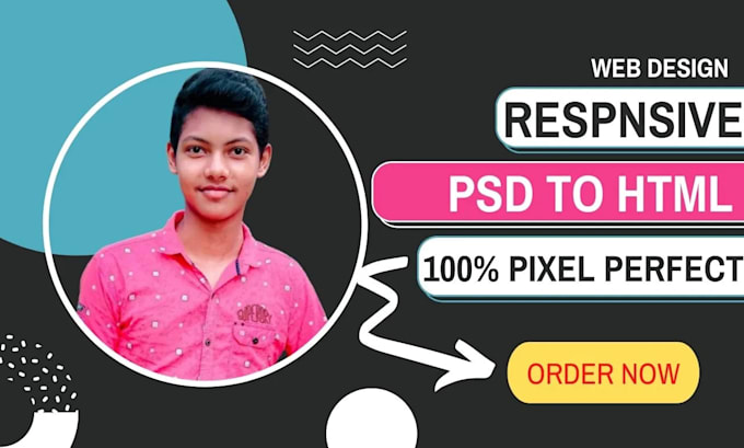 Convert Psd Figma To Html With Css Jquery Sass Responsive By Nabilahmed10 Fiverr