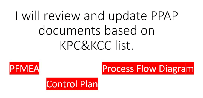 Review and update ppap vs kpc and kcc by Egefleng | Fiverr