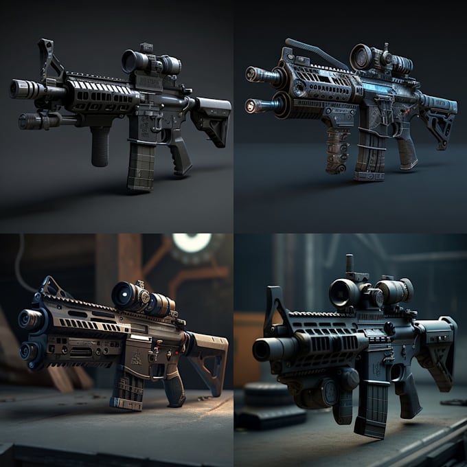 Create 10 weapon art for you using ai and other tools by Lasaraz | Fiverr