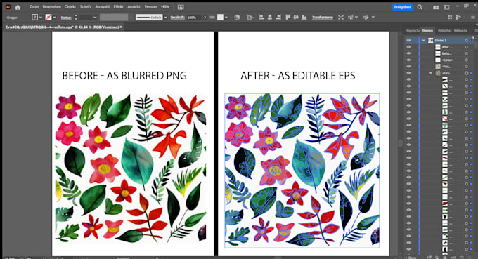 Do vector tracing, redraw, edit and modify 2 images, logo and text by ...