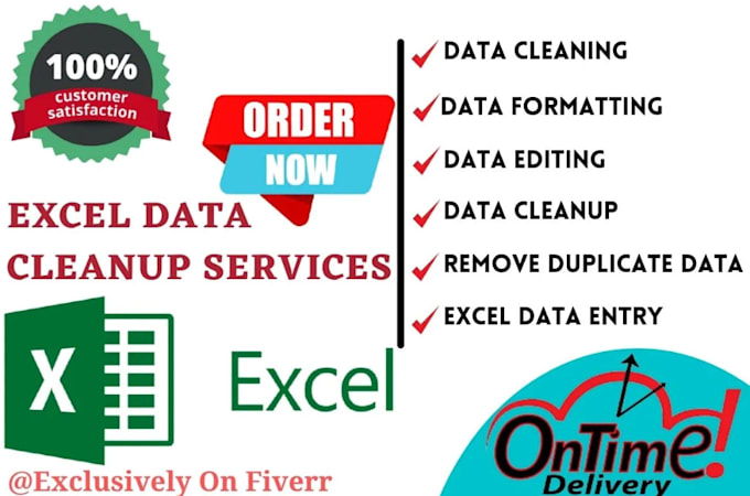 Do Data Preprocessing Using Excel Cleaning And Manuplating Data Entry On Excel By Shaiksabha