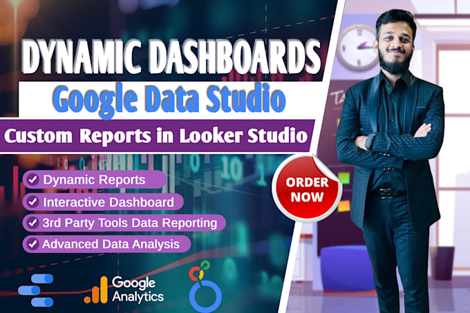 Create reporting dashboards in looker studio or google data studio by Irshad_israr | Fiverr