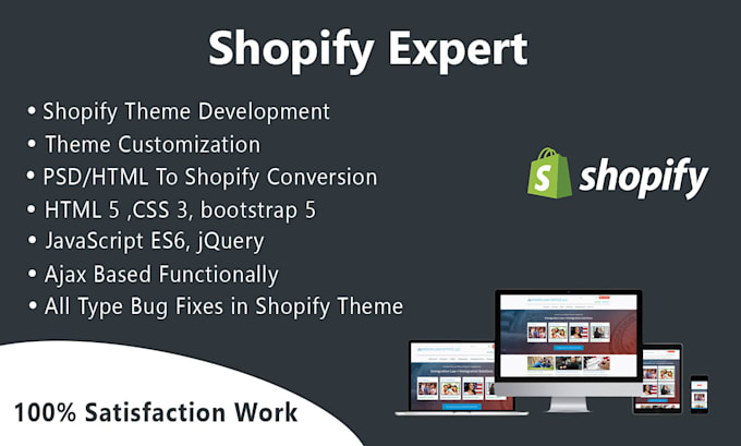 Convert design template or html to shopify template by Webcation | Fiverr