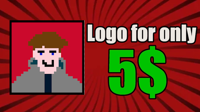 Make an original pixalated logo and banner design for any social media ...