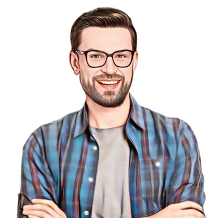 Do cool cartoon of your photo by Mohammad2032 | Fiverr