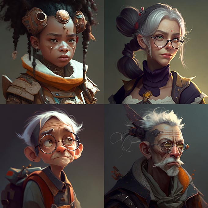 Draw amazing characters in different styles by Conradodesa | Fiverr