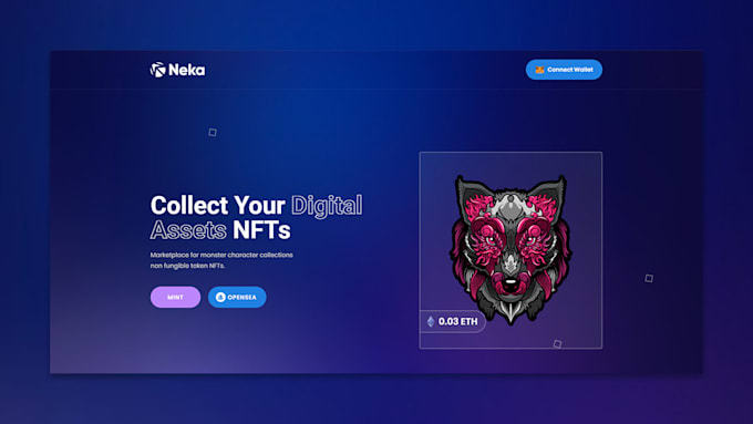 Create an nft minting dapp, website, landing page and smart contract by Bestzikoo | Fiverr