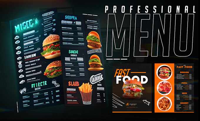 Design modern creative restaurant food menu, and a food flyer by ...
