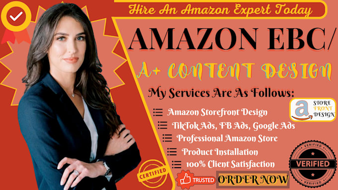 Brand or rebrand amazon storefront design, ebc a plus content, amz infographics by Maria_pafford ...