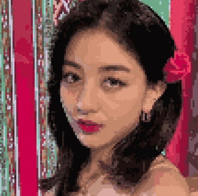 Create a detailed pixel art copy of your favorite kpop idol by ...