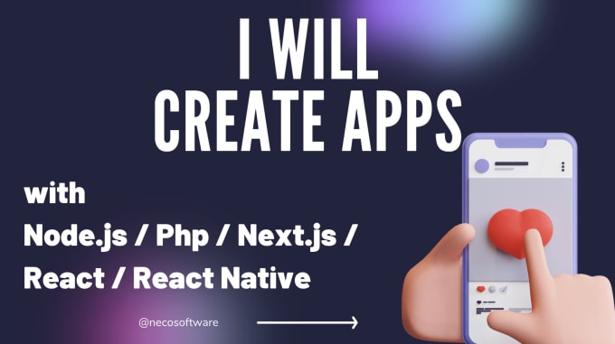 Create professional apps with node js php next js react native ... Create professional apps with node js php next js react native ...