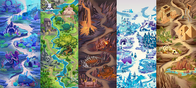 Create game map professional for your project by Sikeqan | Fiverr