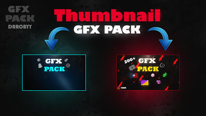 Send you thumbnail gfx pack in 1 hour by Drrobyy | Fiverr