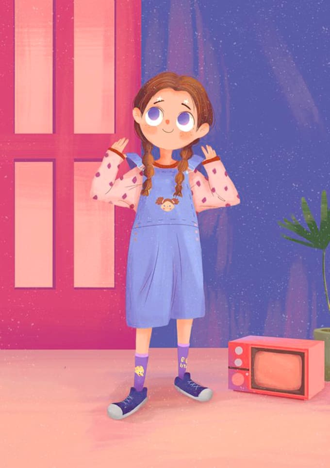 Draw unique cartoon character for you by Ottolineclark0 | Fiverr