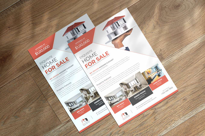 Design real estate flyers and business card just for you by ...