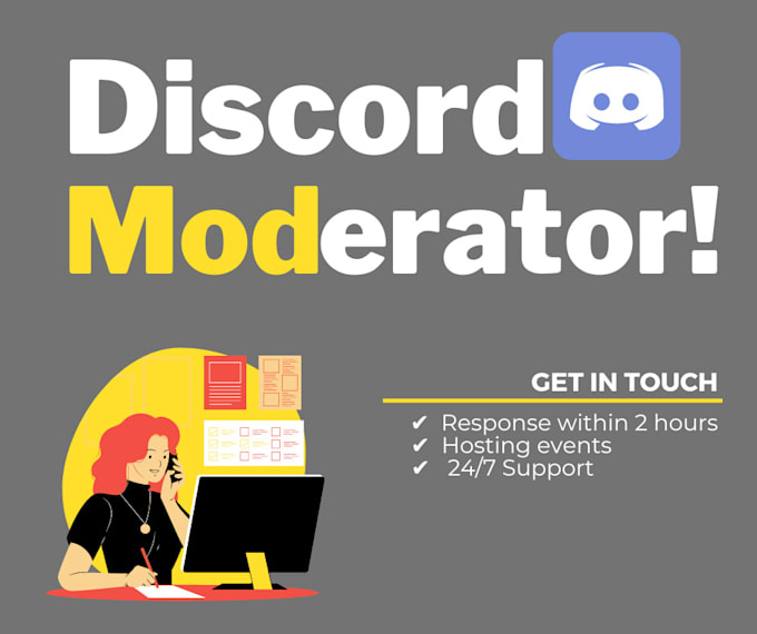 Be your discord moderator and manager by Vraj_shah | Fiverr