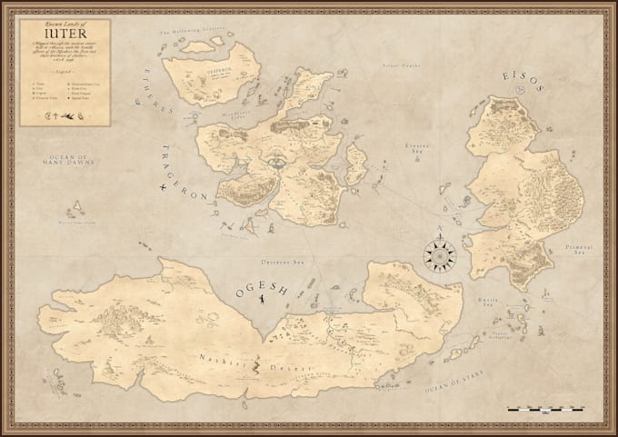 Design and draw wonderful digital fantasy maps by Lorenzotrip | Fiverr