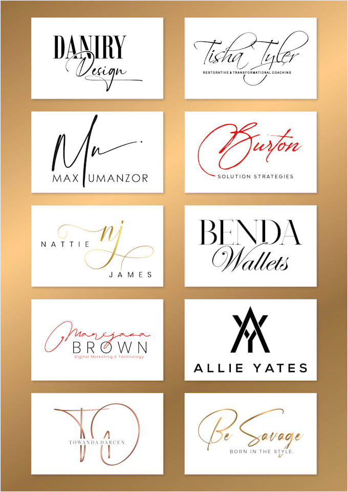 Create name logo design by Azadservices | Fiverr