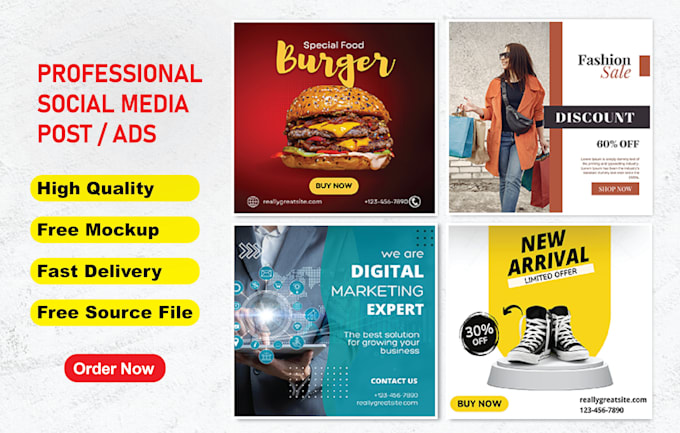 Design attractive facebook post, ads or social media design by Sabii ...